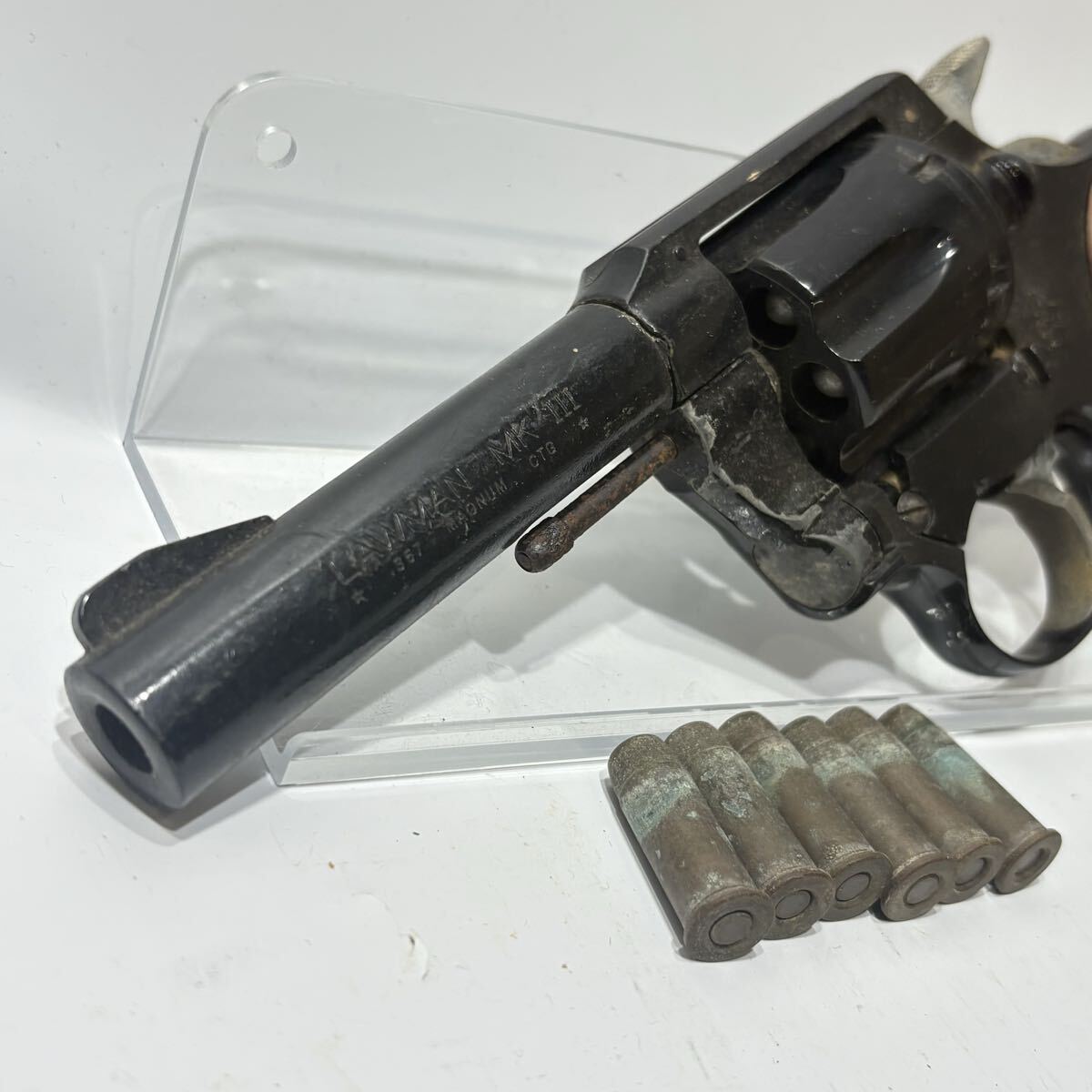 Yahoo!オークション - 1円〜 MGC LAWMAN MK Ⅲ コルト ローマン 357 MA...