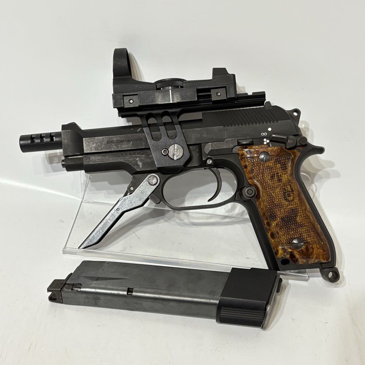 Yahoo!オークション - 1円〜 KSC ガスガン M93R ベレッタ ガスブローバ...