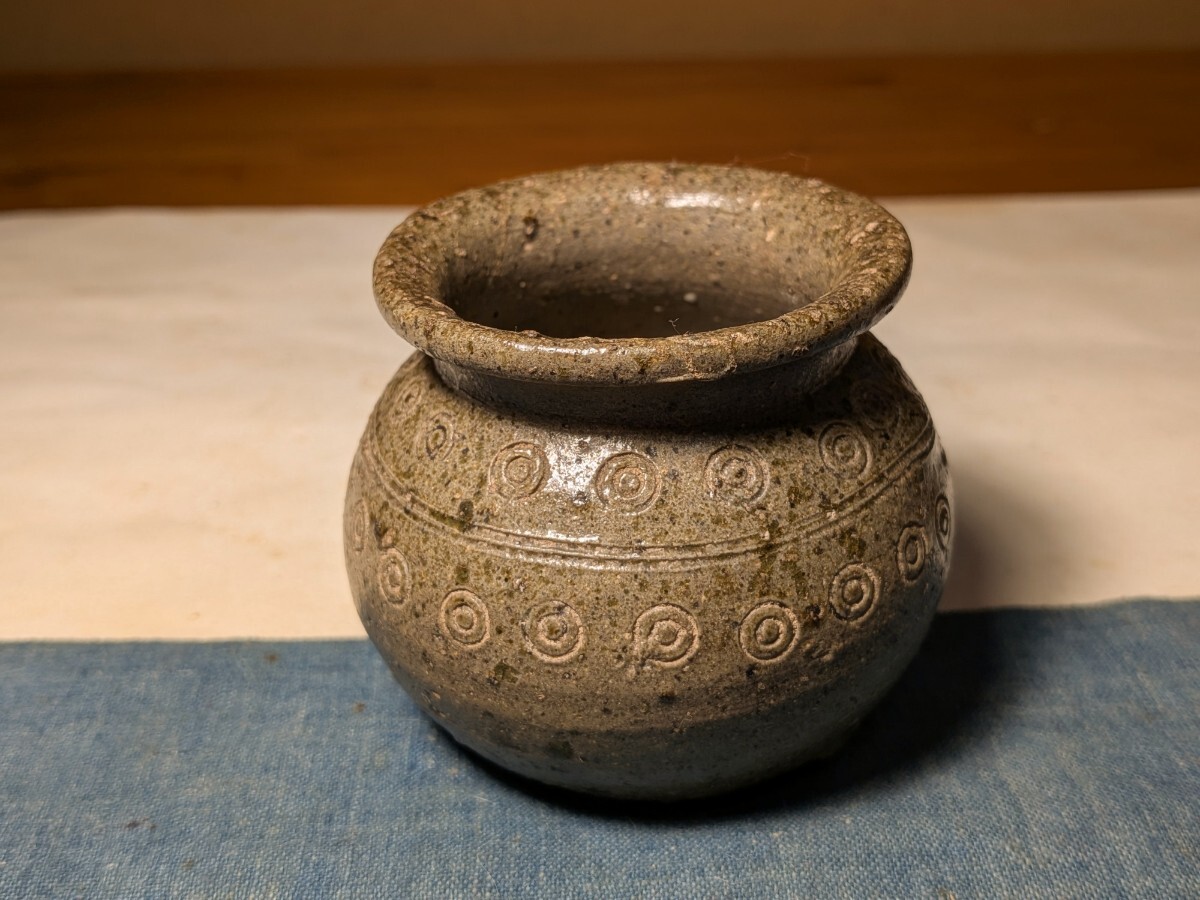 【樂淘letao】日本代購代標第一品牌－【哲】まんまるな新羅小壺盃（新羅時代）