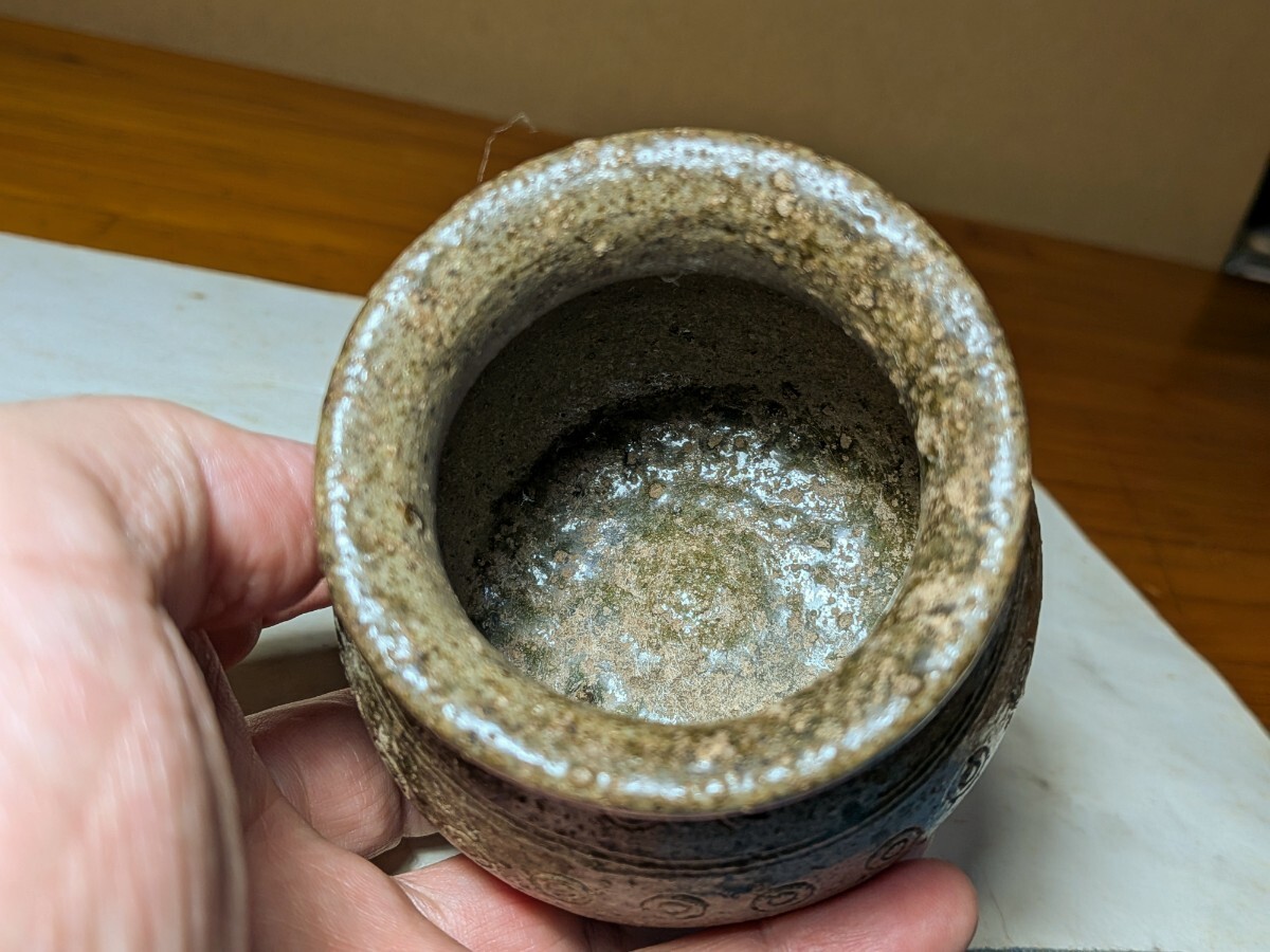 【樂淘letao】日本代購代標第一品牌－【哲】まんまるな新羅小壺盃（新羅時代）