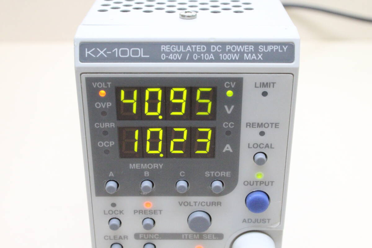 Yahoo!オークション - TAKASAGO KX-100L 0～40V 0～10A 100W 直流安定...