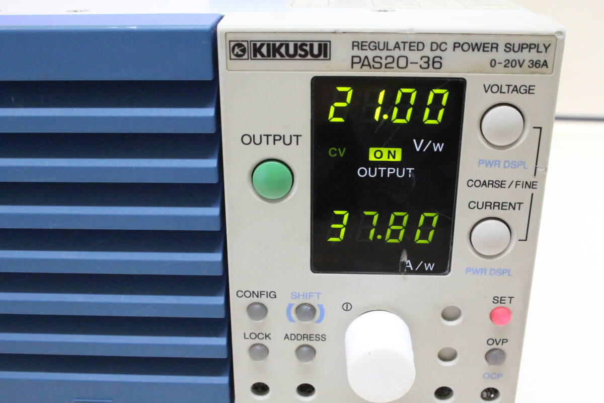 Yahoo!オークション - KIKUSUI PAS20-36 直流安定化電源 菊水電子工業