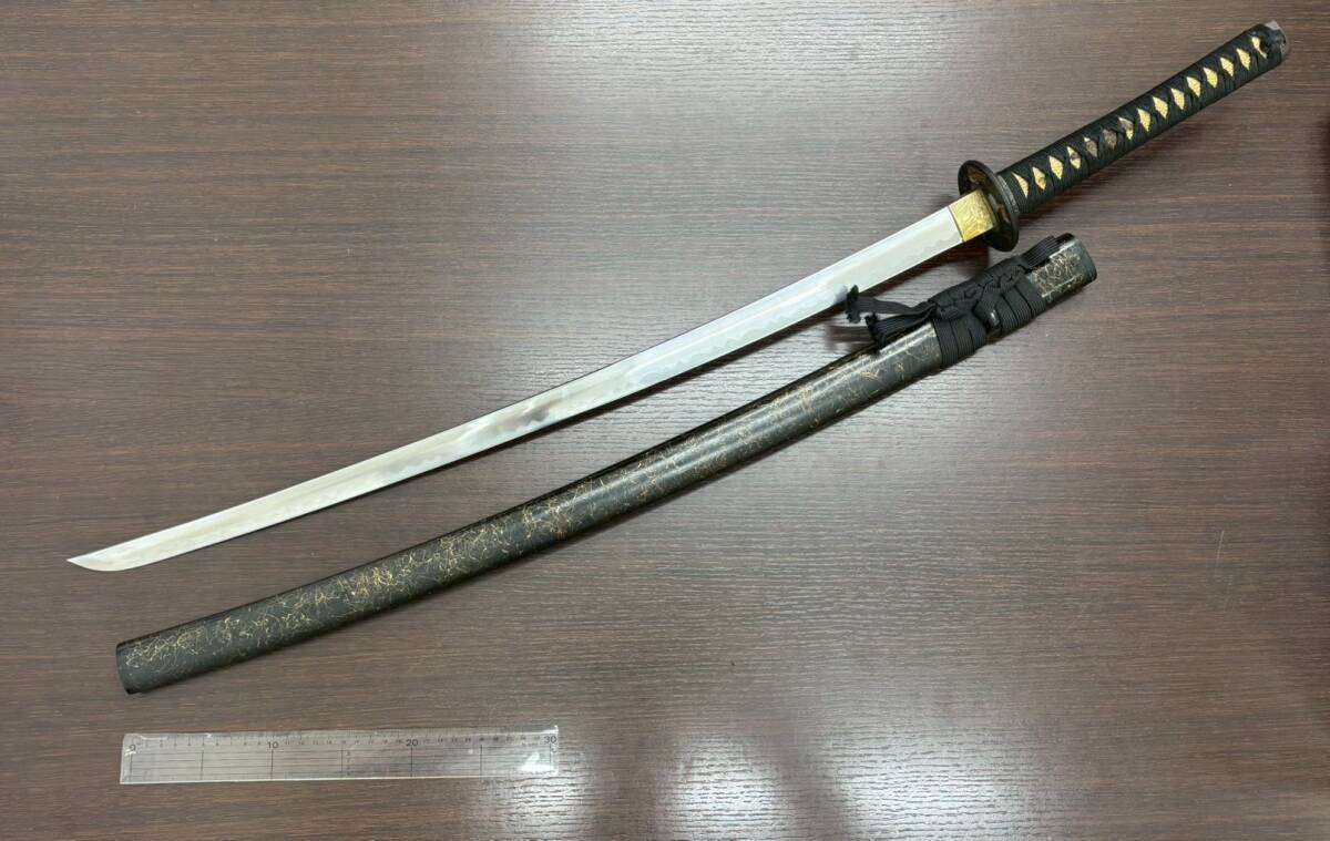 Yahoo!オークション - #13541 模造刀2本 刀掛け付きセット 武具 模擬刀...