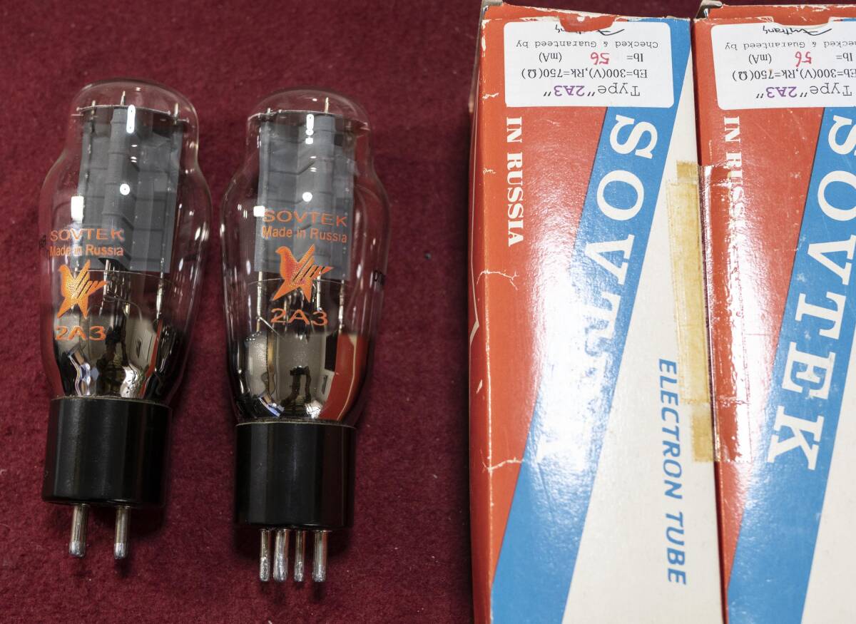 Yahoo!オークション - SOVTEK 2A3 マッチドペアほぼ新品です ②