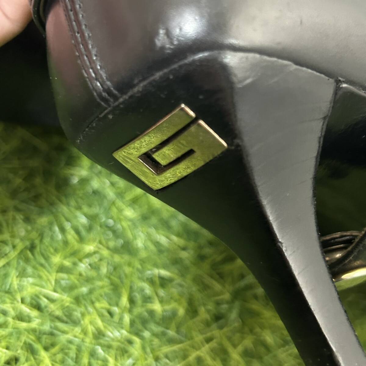 Yahoo!オークション - GUCCI ブラックレザーブーツ サイズ 34C (約22cm...