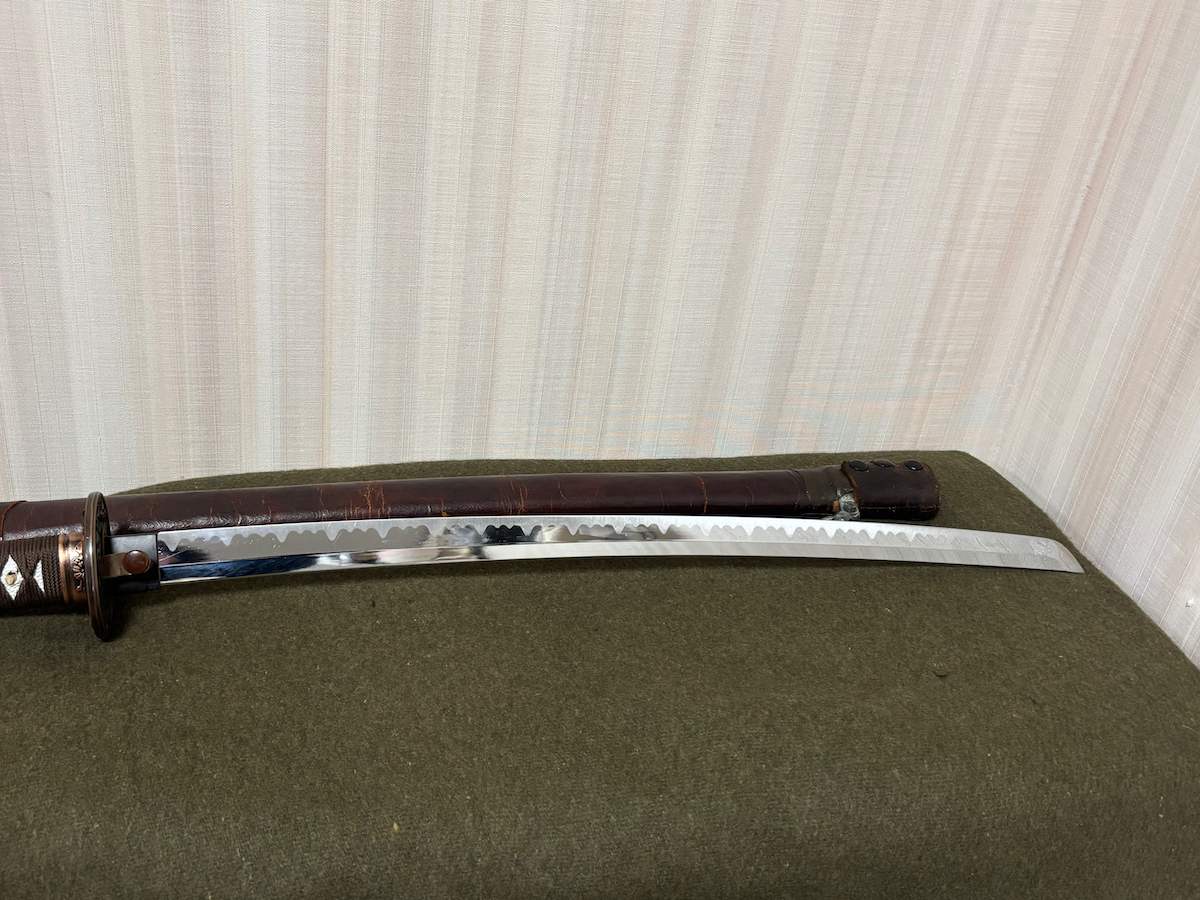 Yahoo!オークション - 日本陸軍私物軍刀 模造刀 野戦革巻鞘将校下士官...