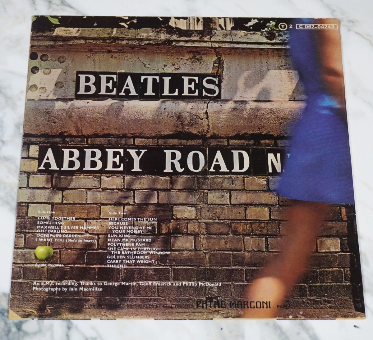 Yahoo!オークション - The Beatles /ABBEY ROAD 仏PATHE MARCONI EMI L...