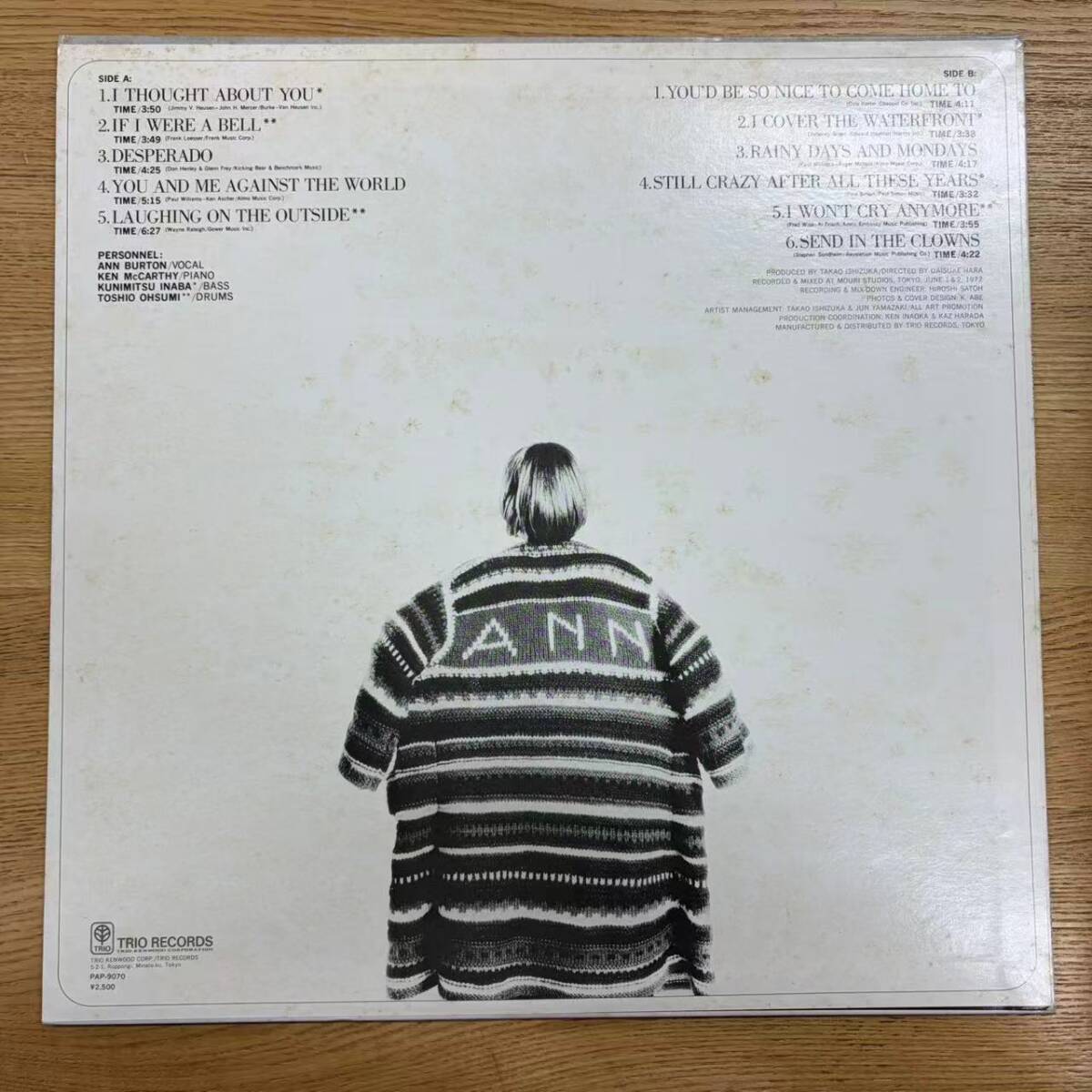 Yahoo!オークション - Ann Burton/Burton For Certain/PAP-9070 NB1119...