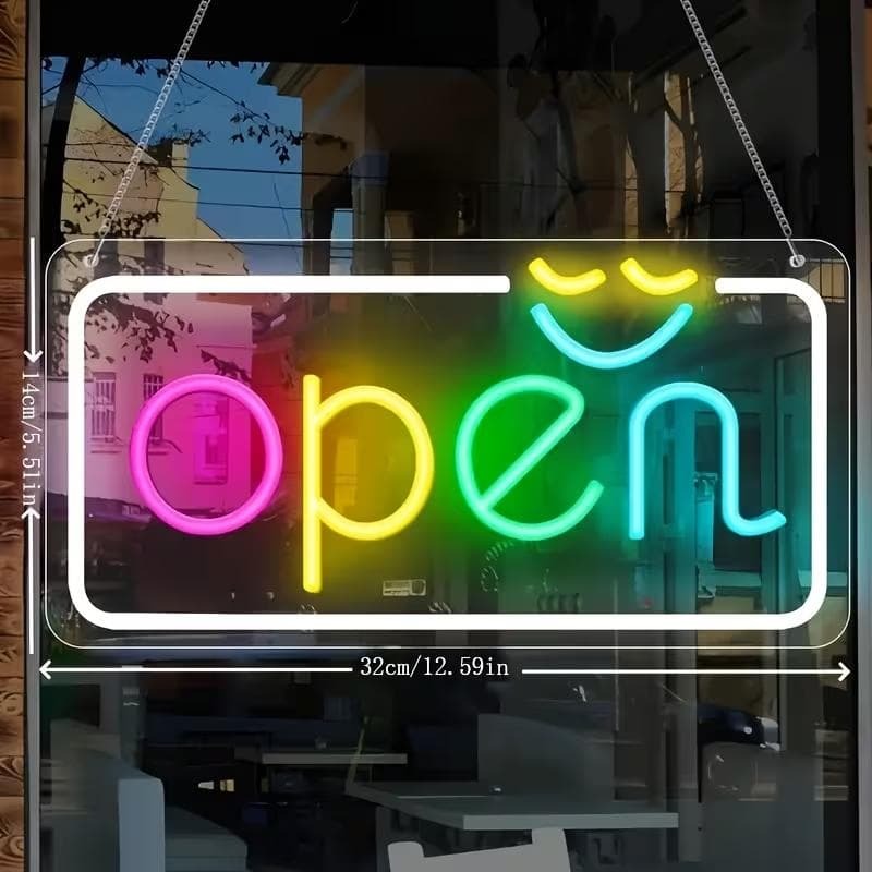 Yahoo!オークション - New 光る看板【最安値ネオン祭り】中】オープン...