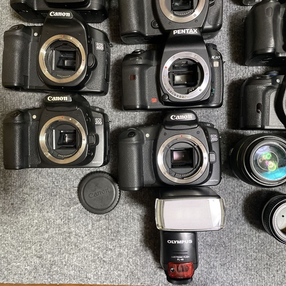 Yahoo!オークション - ジャンク まとめ デジタル一眼レフ CANON OLYMPU...