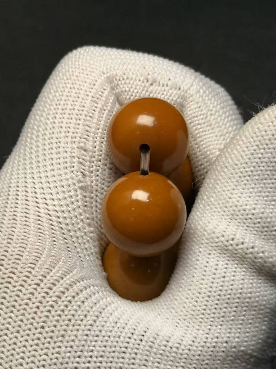 【樂淘letao】日本代購代標第一品牌－希少な黄色和田玉、本物保証です 和田玉 数珠 ブレスレット 腕輪 天然石 念珠 本玉 天然石 老玉 古玉 古美術 清時代中国古美術 旧家蔵出し