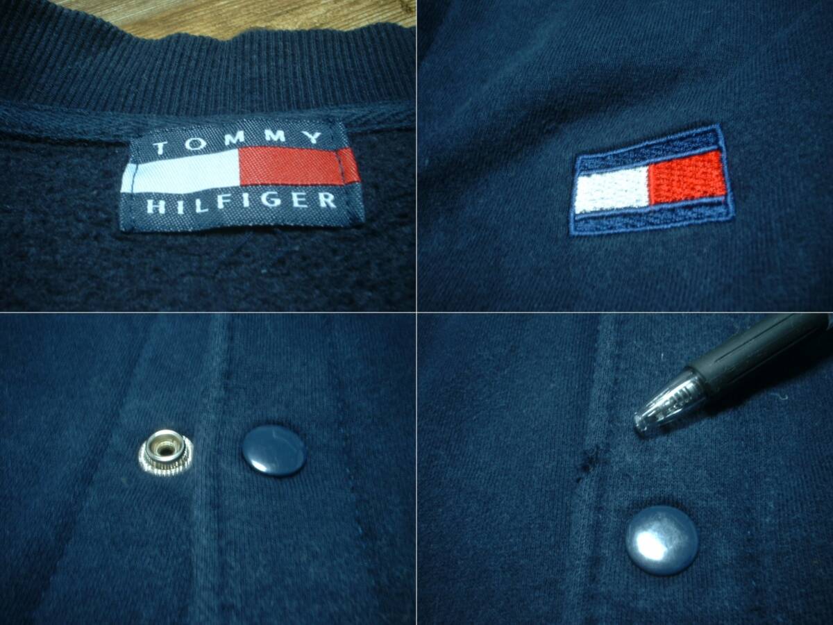Yahoo!オークション - 90sビンテージTOMMY HILFIGERスナップスウェット...