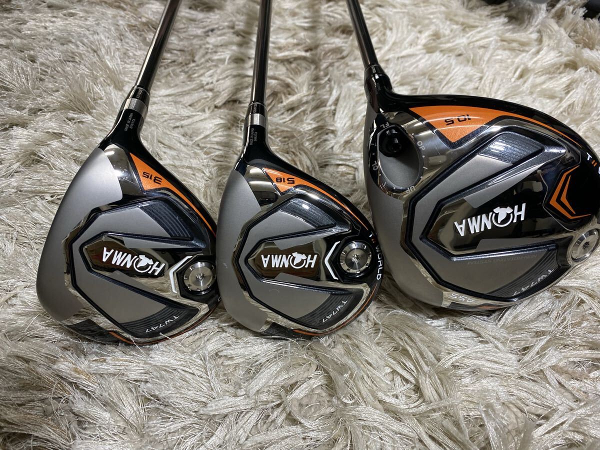 【樂淘letao】日本代購代標第一品牌－j2134 ホンマ HONMA TOUR WORLD TW747 3w 15度 5W 18度 10.5° VIZARD 3本セット