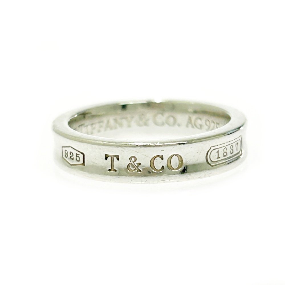 Yahoo!オークション - TIFFANY & Co. ティファニー シルバー ナロー 18...