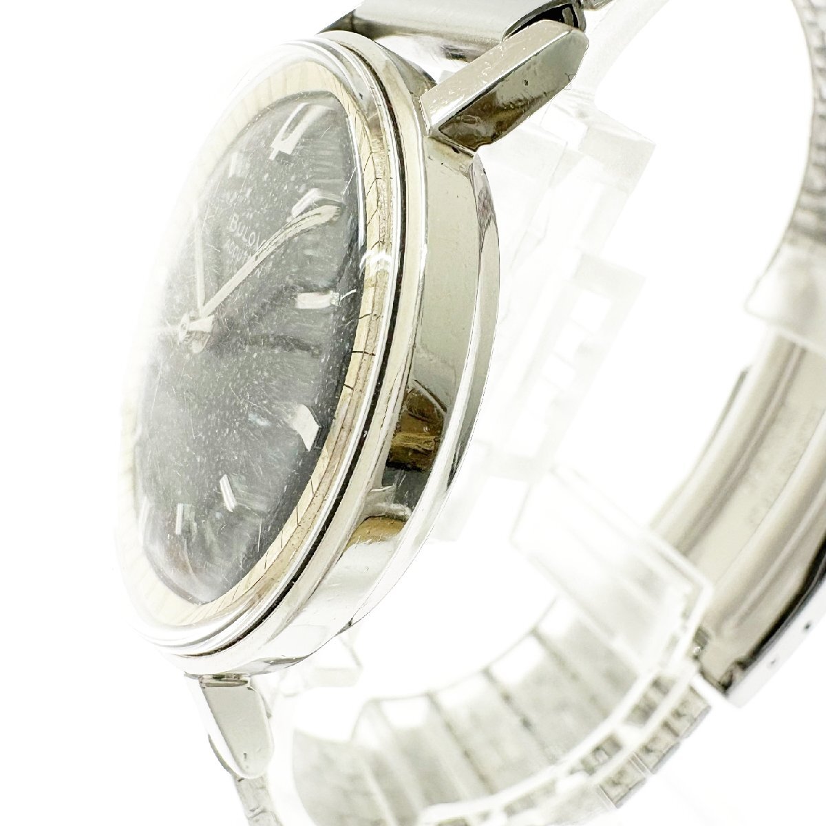 Yahoo!オークション - BULOVA ブローバ アキュトロン SS ブラック系文...