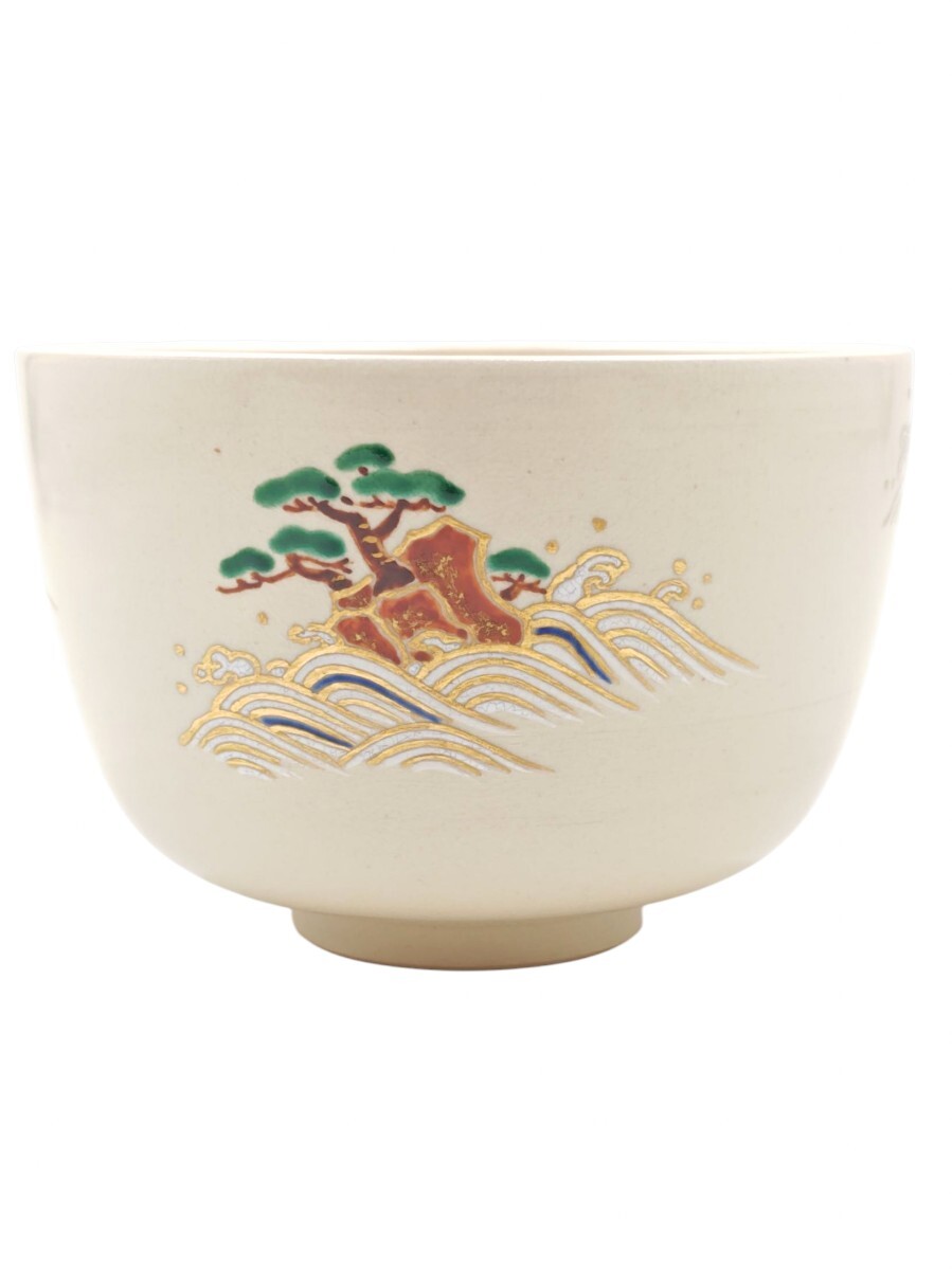 【樂淘letao】日本代購代標第一品牌－≪茶道具≫ 紫翠窯【三代 西村徳泉】『御題 風 宝船 茶碗』 在印 桐共箱 共布 栞 真作保証