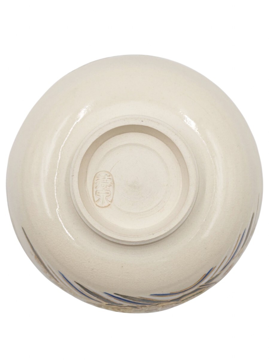 【樂淘letao】日本代購代標第一品牌－≪茶道具≫ 紫翠窯【三代 西村徳泉】『御題 風 宝船 茶碗』 在印 桐共箱 共布 栞 真作保証