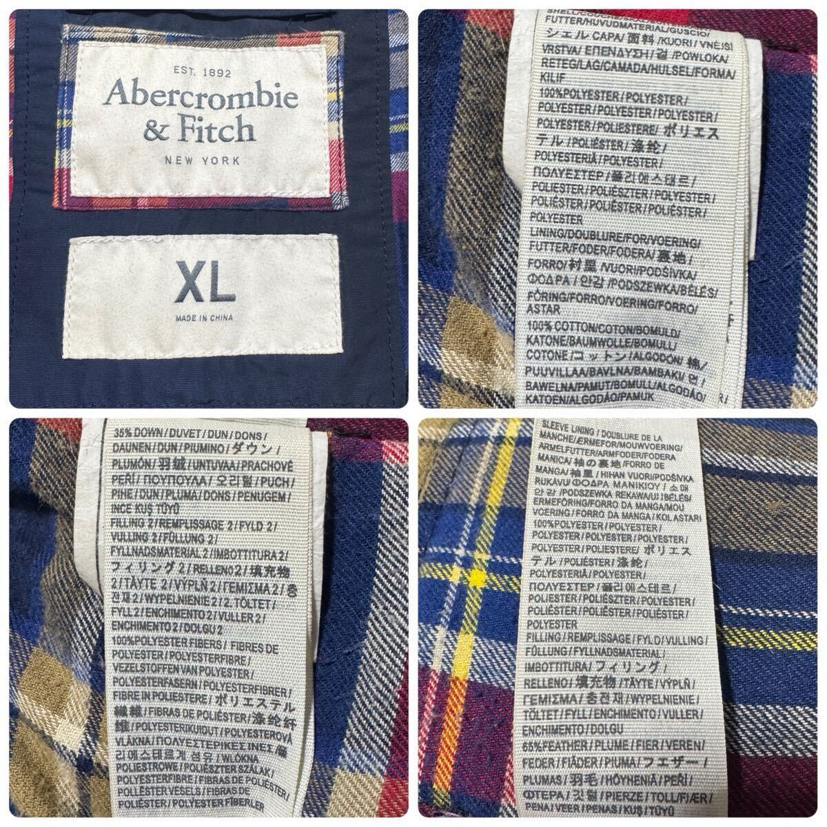 Yahoo!オークション - 希少XL 美品【極暖ダウン】アバクロ フード着脱 ...