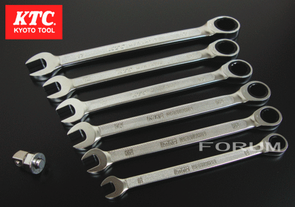 Yahoo!オークション - KTC ラチェットコンビネーションレンチ 7点セッ...
