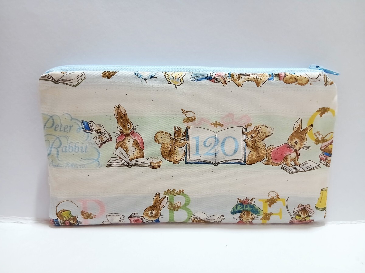 Yahoo!オークション - ハンドメイド 横長フラットフリーポーチ45