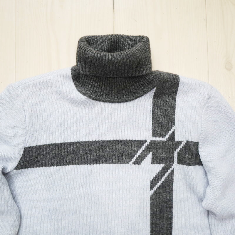 Yahoo!オークション - M06-k070 Leilian レリアン デザイン柄 カシミヤ...