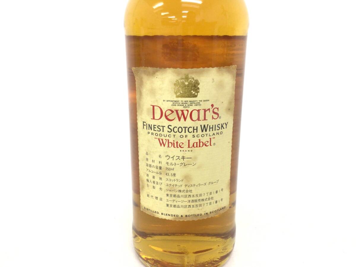 Yahoo!オークション - ブランデー デュワーズ ホワイトラベル 750ml 43...