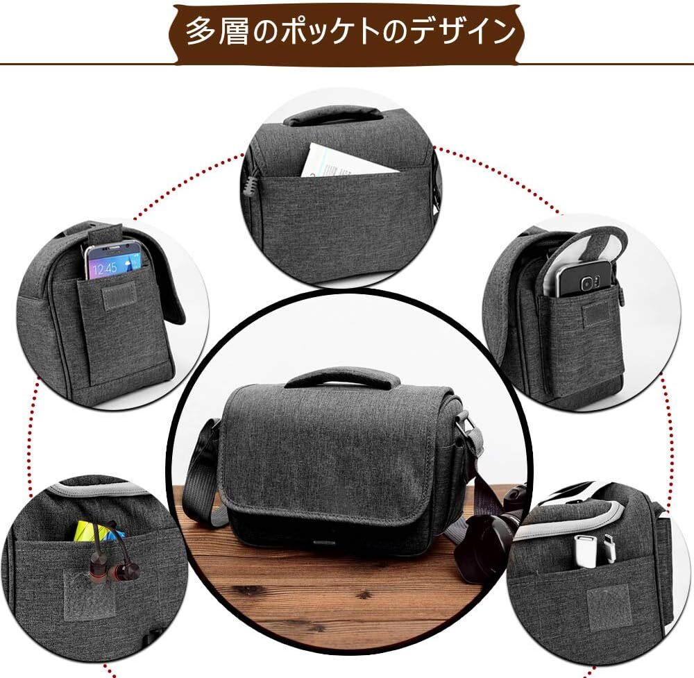 Yahoo!オークション - 人気 大容量 防水 撥水 カメラケース 2way 多機...