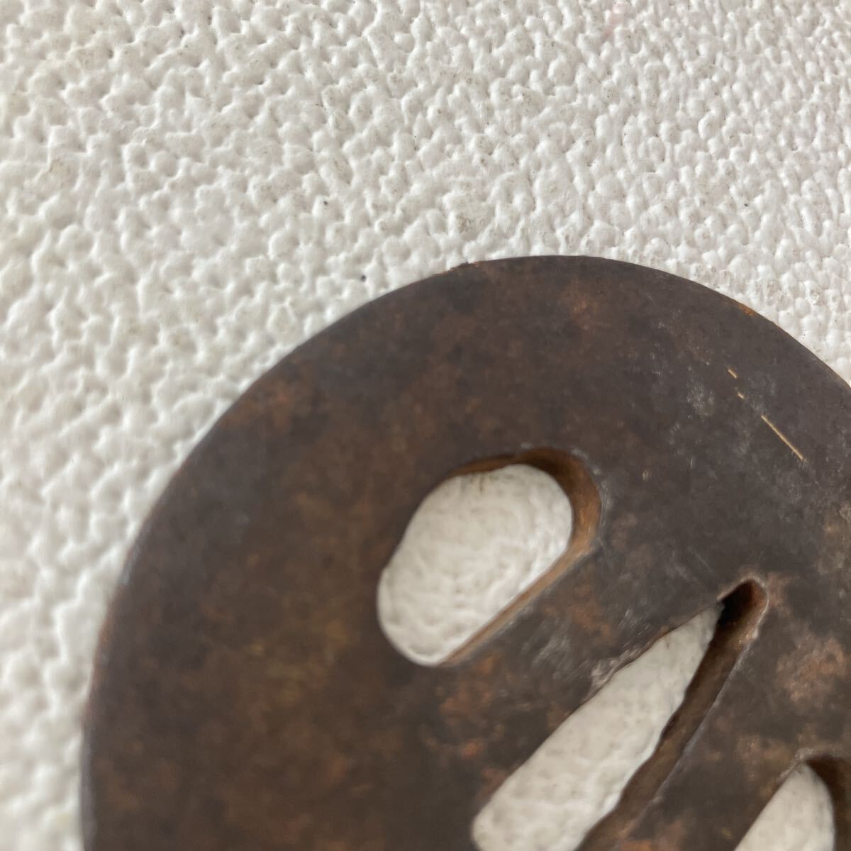 Yahoo!オークション - c236 L 当時物 アンティーク 刀装具 武具 鉄鍔 ...