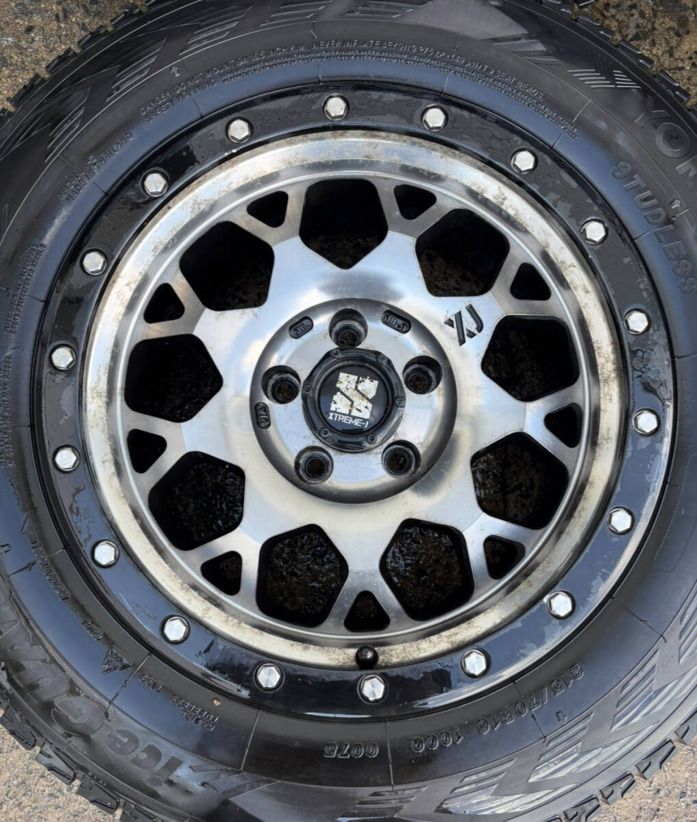 Yahoo!オークション - XJ アルミホイール スタッドレス215 70 16 セッ...
