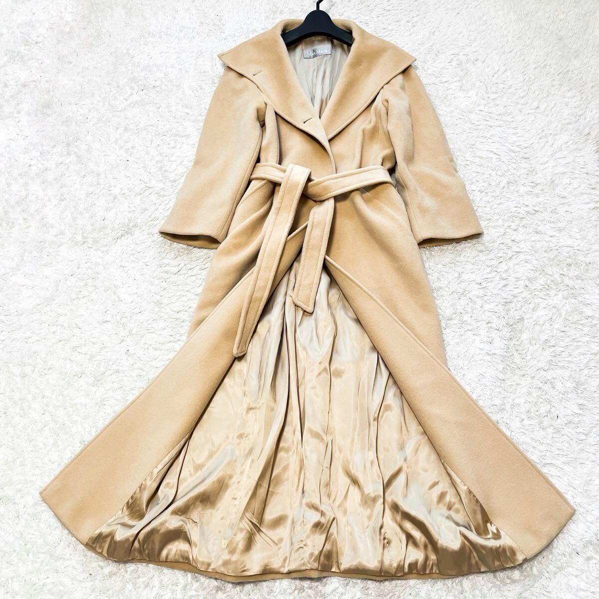 Yahoo!オークション - 美品 Max Mara マックスマーラ ベルテッド コー...