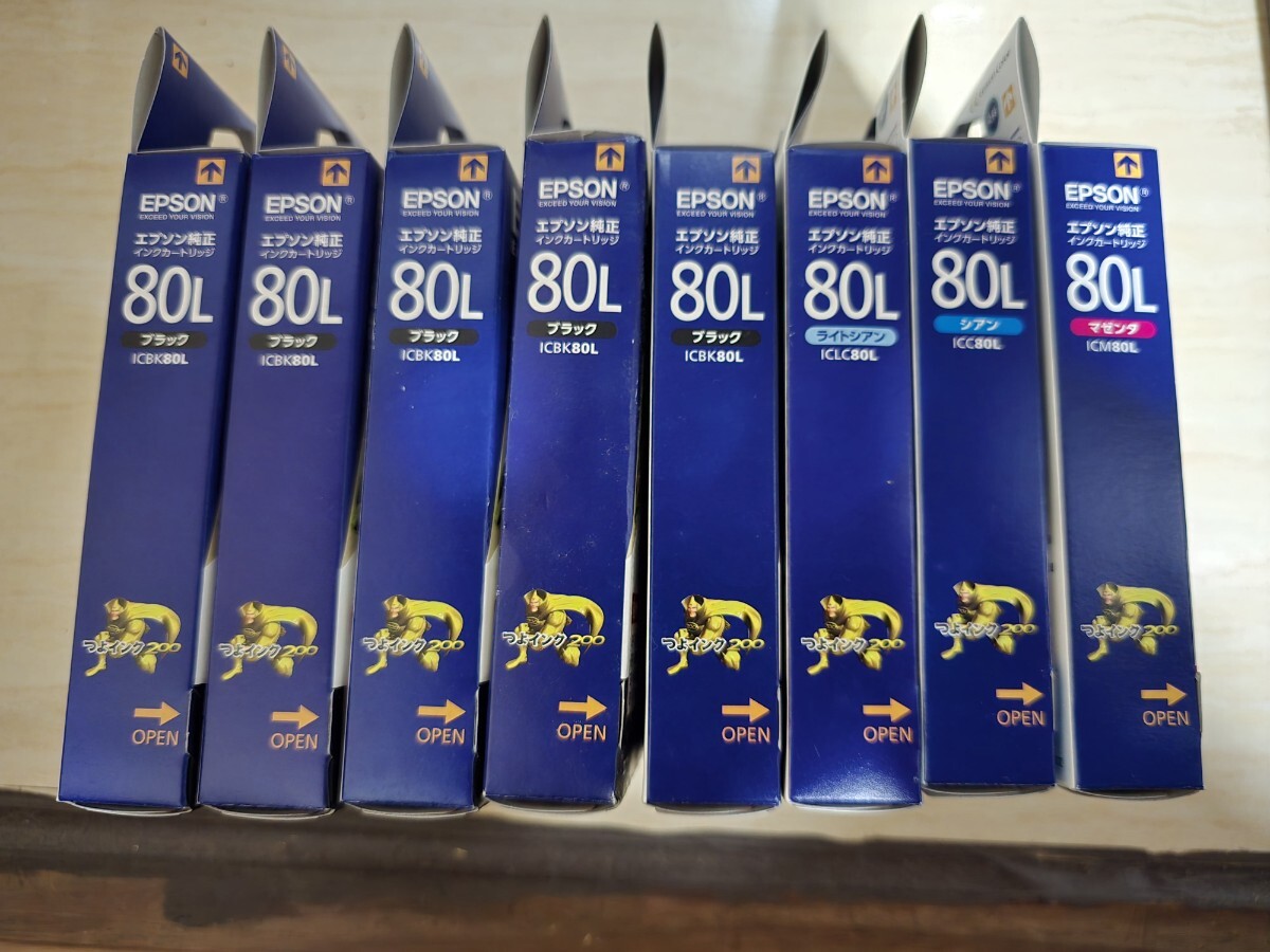 Yahoo!オークション - エプソン純正インクカートリッジ80L(各色)