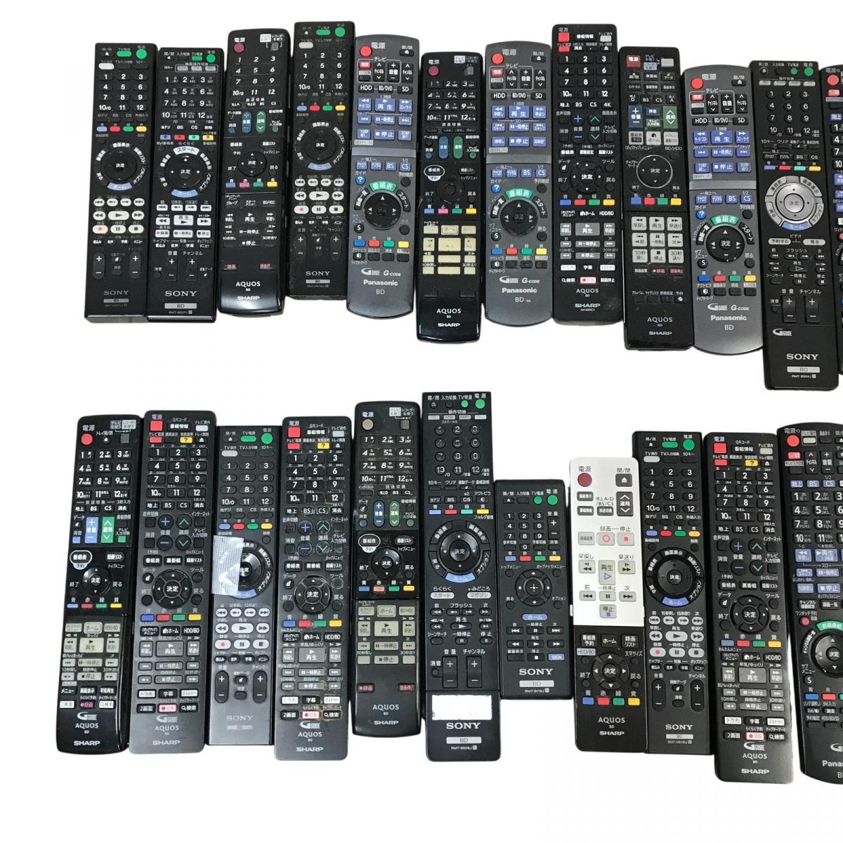 Yahoo!オークション - ブルーレイ リモコン まとめ 52点 総重量7.2kg ...