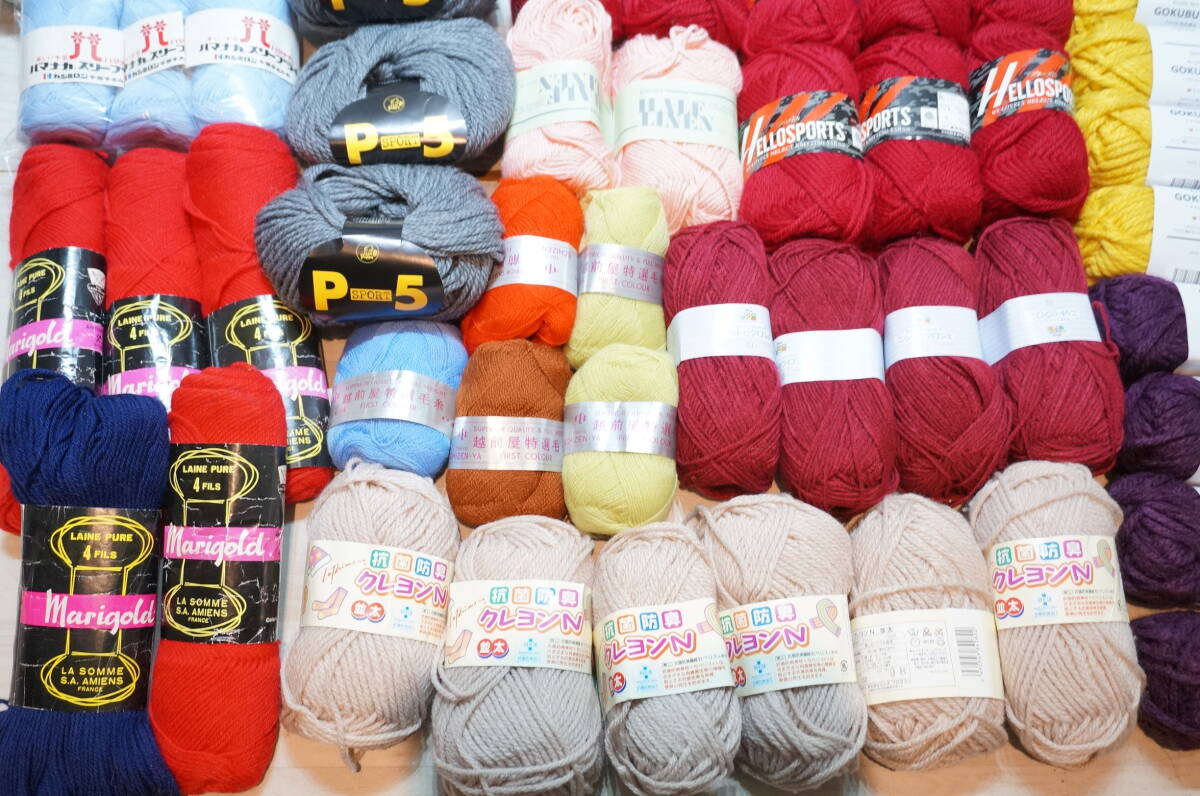 Yahoo!オークション - 【Z328.O】超大量 毛糸 まとめ売り 約7.2㎏ 太さ...