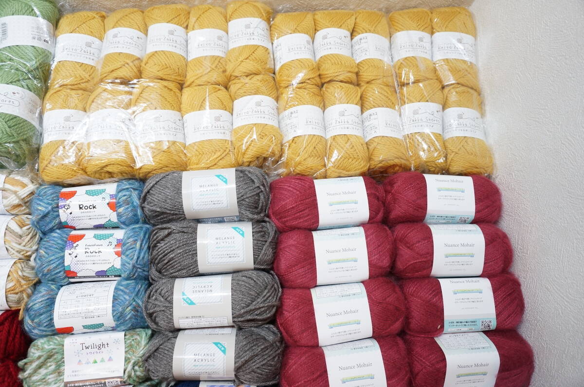 Yahoo!オークション - 【Z328-1.O】超大量 まとめ売り 約5.7㎏ 毛糸 他...