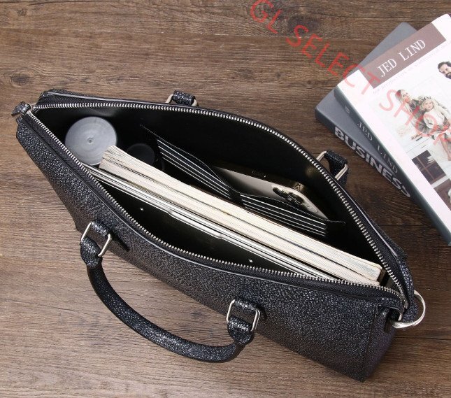 Yahoo!オークション - エイ革 スティングレー ガルーシャ 大容量 ビジ...