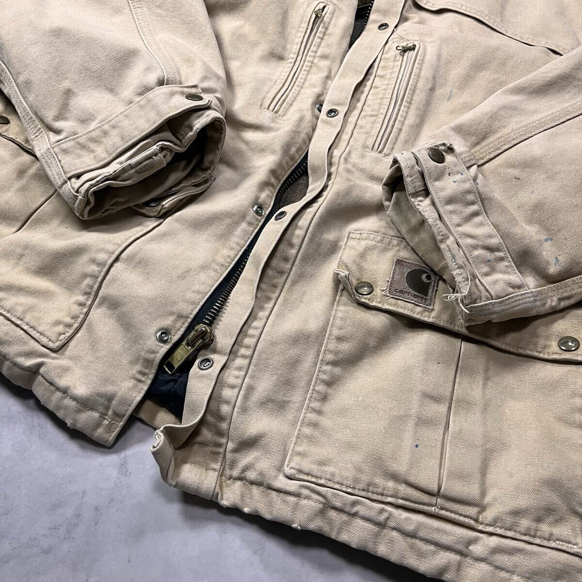 Yahoo!オークション - 90s Carhartt USA Sandstone Traditional Coat ...