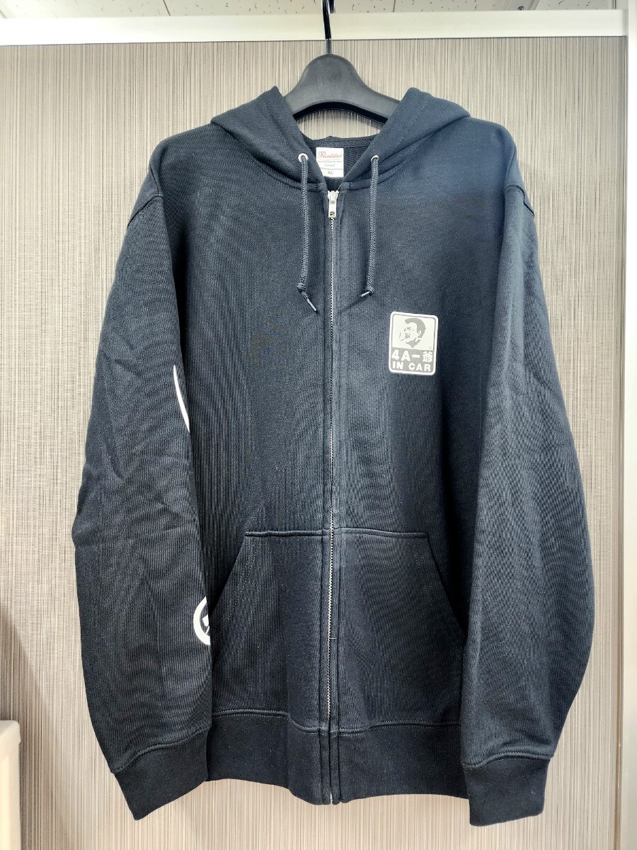 Yahoo!オークション - 4A-爺 IN CAR パーカー ジップアップパーカー 黒...
