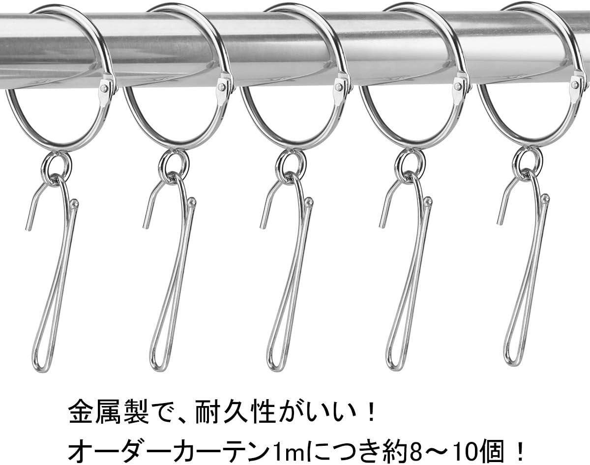 Yahoo!オークション - 【C.M.】 カーテンフック 70mm 金属製 26個入り ...