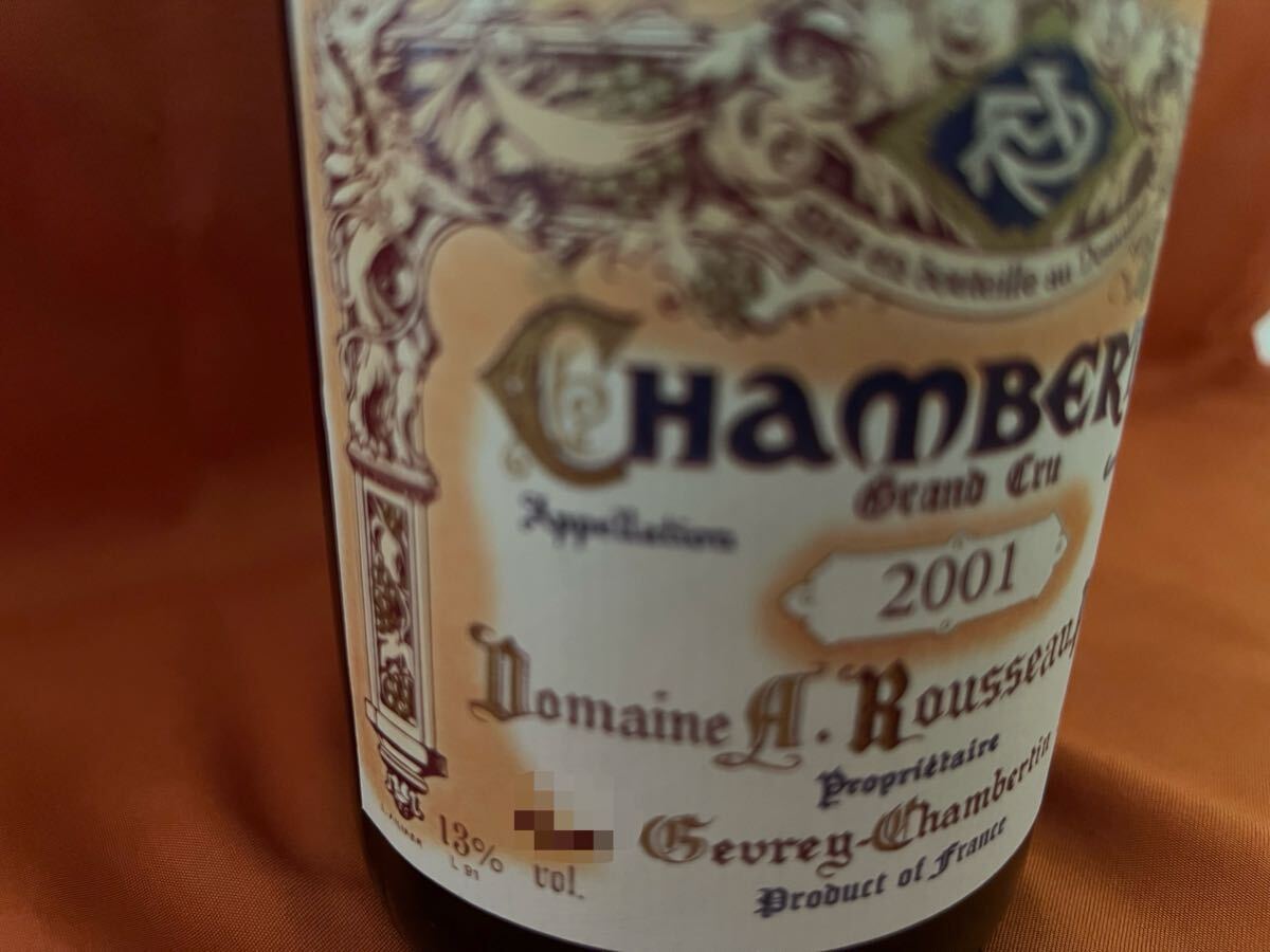 Yahoo!オークション - シャンベルタン グランクリュ 2001年 750ml 箱な...