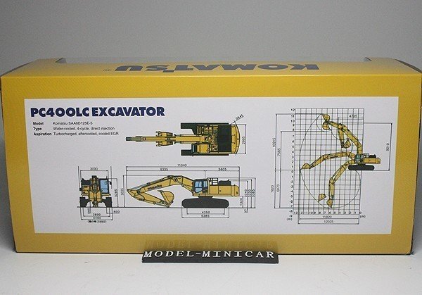 Yahoo!オークション - 入手困難 KOMATSU 1/50 コマツ PC400LC-8 重機 ...