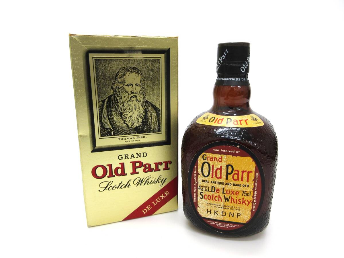 Yahoo!オークション - 【11-193】未開栓 Grand Old Parr DE LUXE グラ...