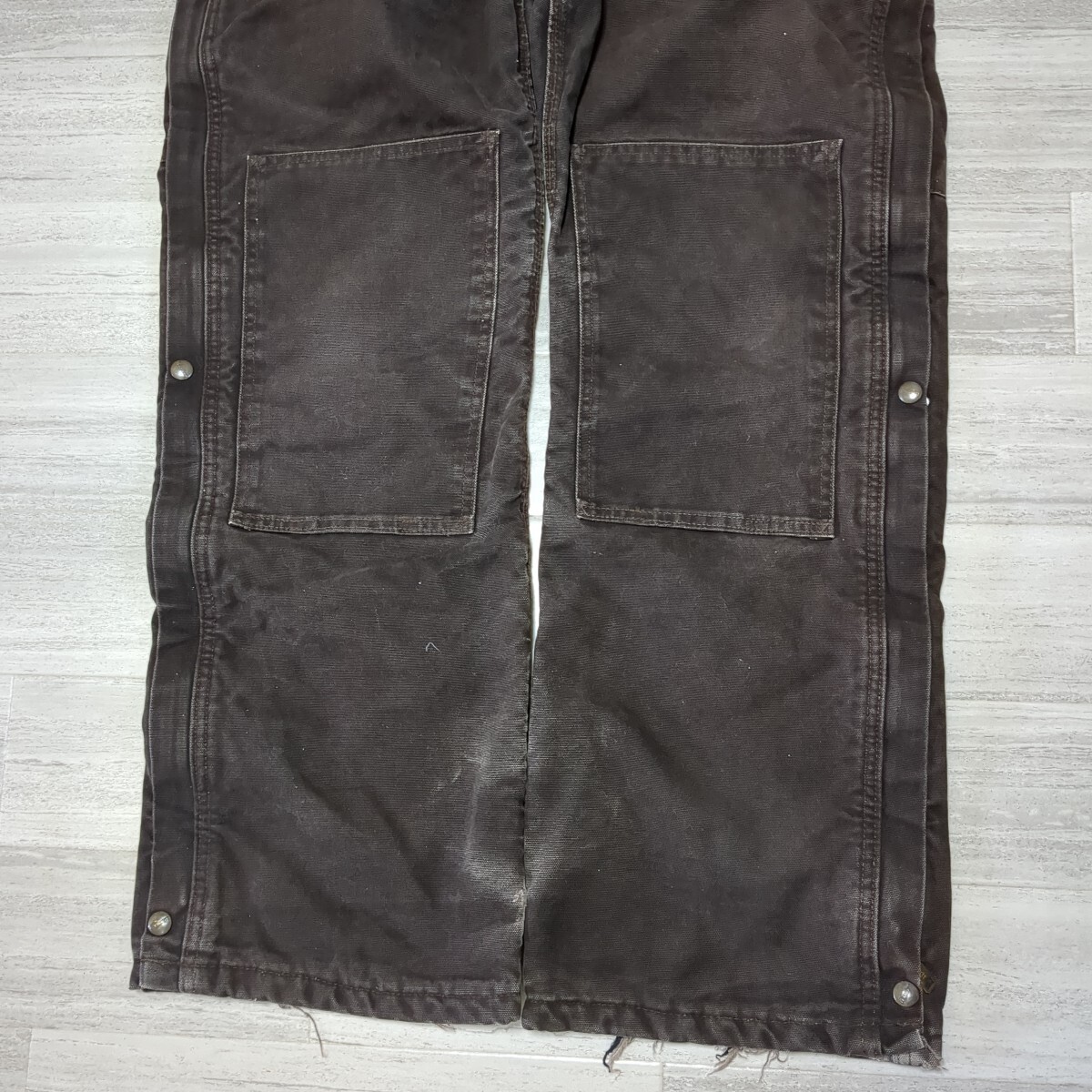 Yahoo!オークション - Carhartt カーハート オーバーオール ブラウン ...