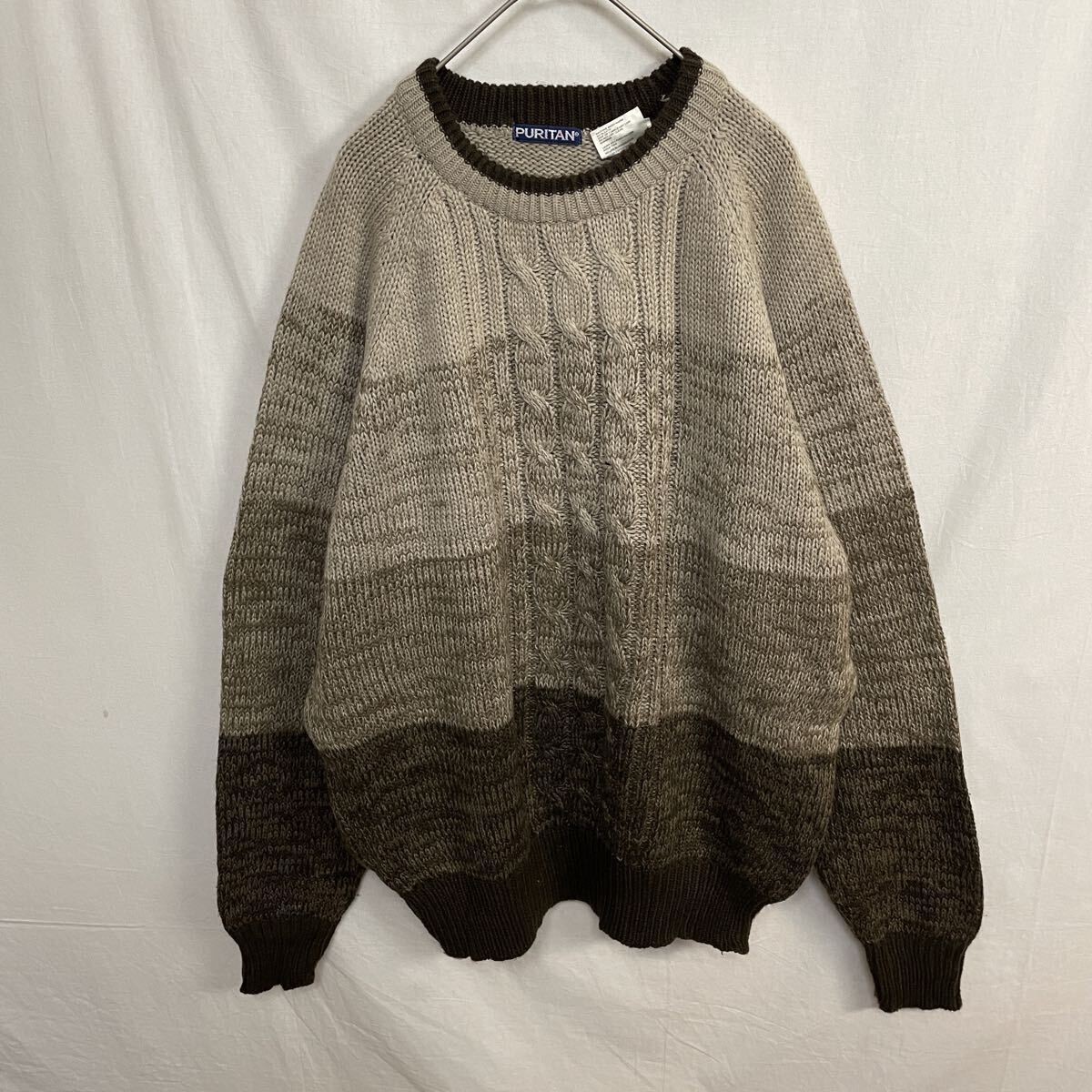 Yahoo!オークション - PURITAN ニットセーター 古着 XLサイズ