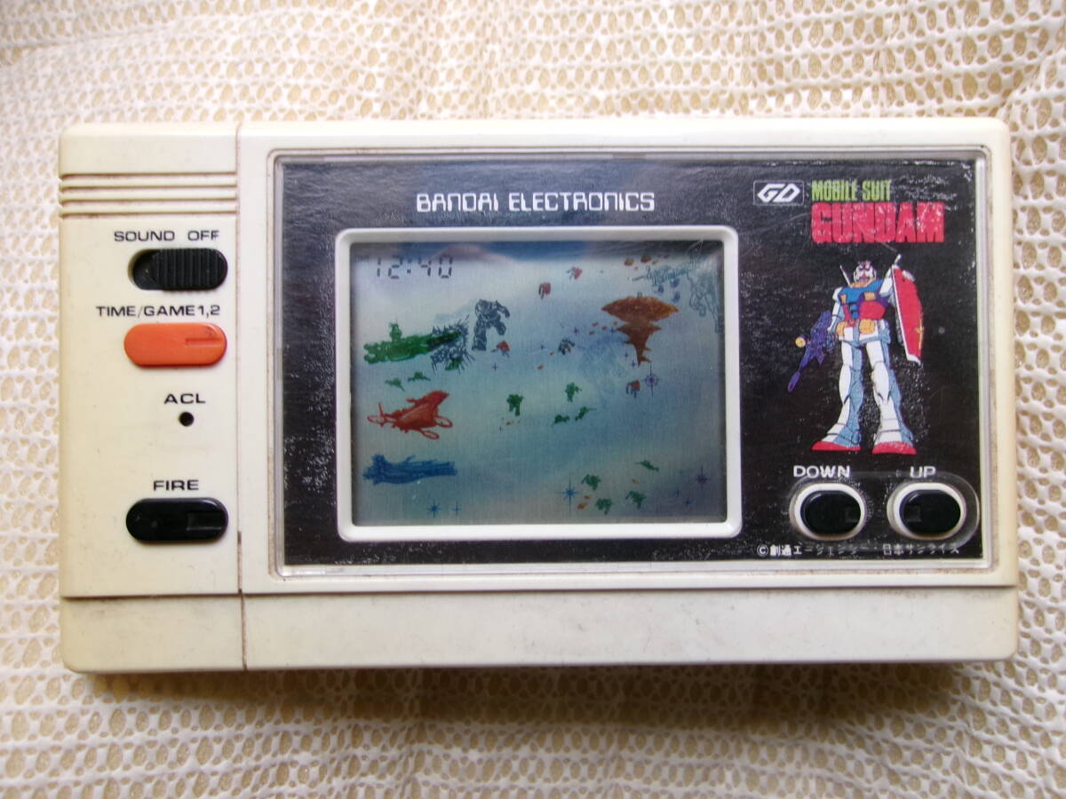 【樂淘letao】日本代購代標第一品牌－日焼け 変色あり バンダイ モビルスーツ ガンダム ビンテージ レトロ ゲームウォッチ おもちゃ