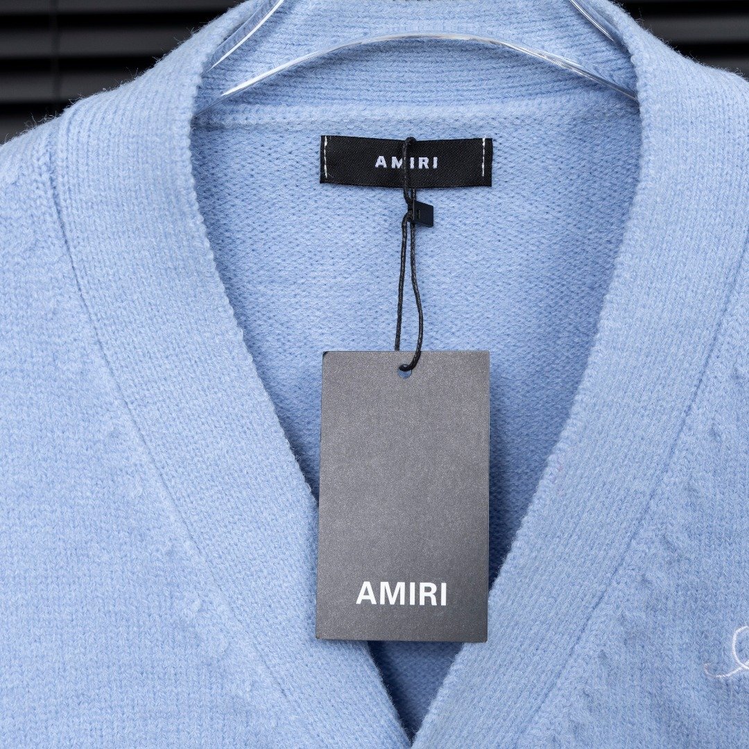 Yahoo!オークション - AMIRI アミリ カーディガン ニット セーター ブ...