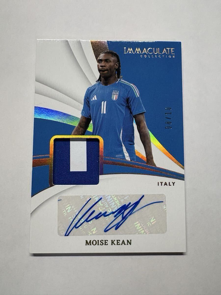 【樂淘letao】日本代購代標第一品牌－10枚限定 モイーズ・キーン 8/10 直筆サインカード 2024-25 Panini Immaculate Soccer Auto Jersey
