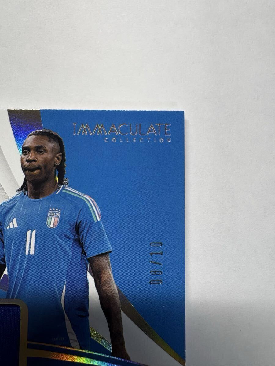 【樂淘letao】日本代購代標第一品牌－10枚限定 モイーズ・キーン 8/10 直筆サインカード 2024-25 Panini Immaculate Soccer Auto Jersey