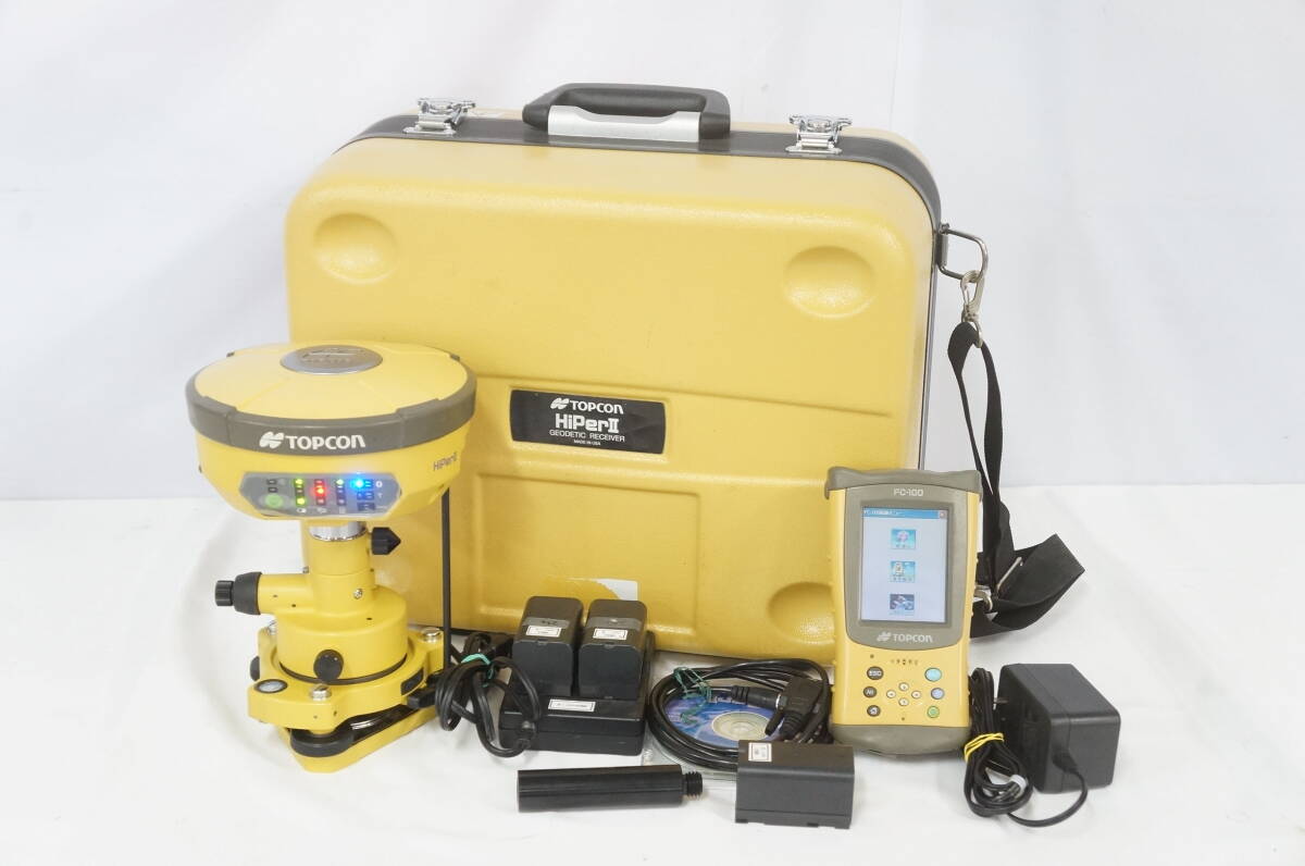 【樂淘letao】日本代購代標第一品牌－TOPCON トプコン Hiper II/J GNSSレシーバー 受信機 FC-100 データコレクタ セット 測量 2個口発送 0611191011