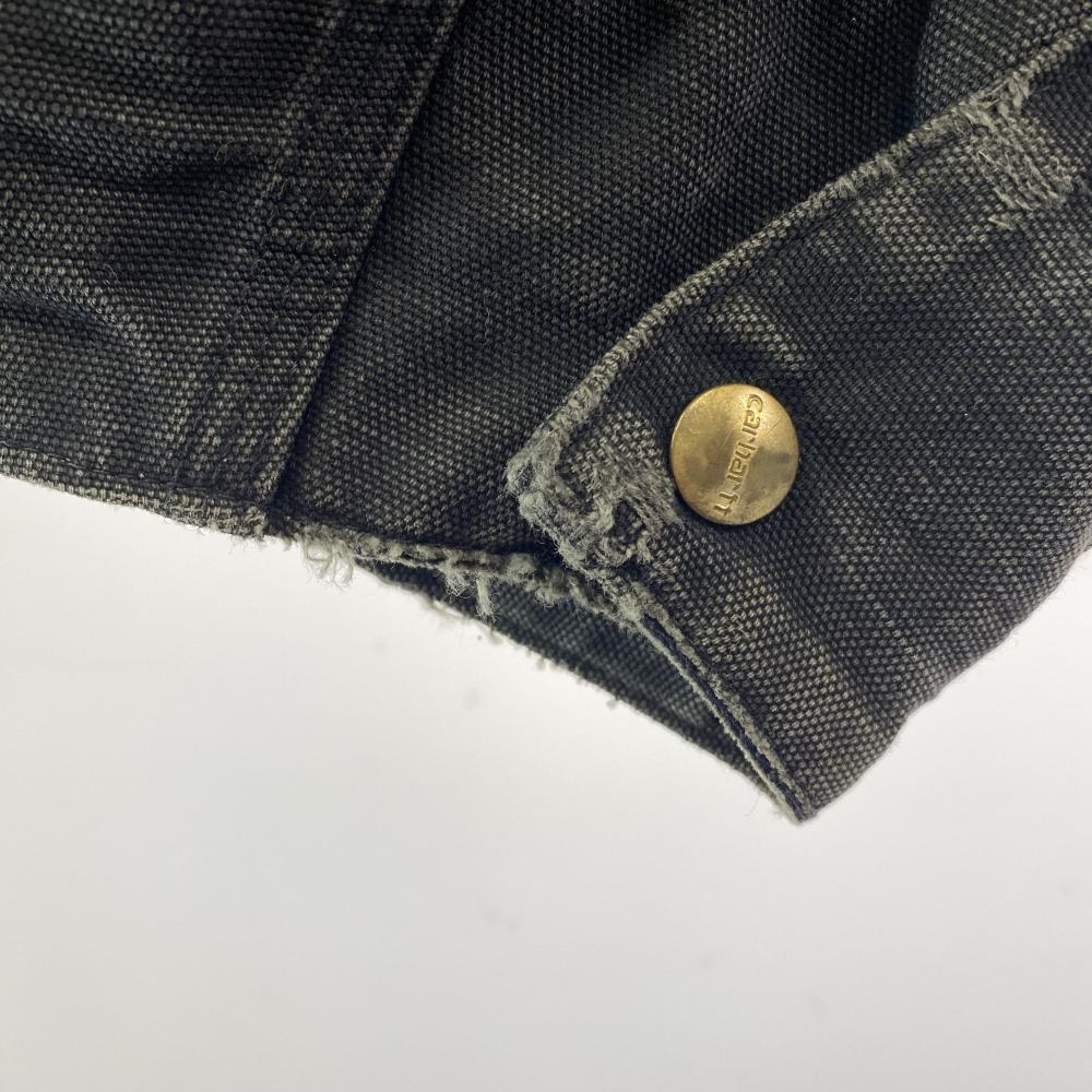 【樂淘letao】日本代購代標第一品牌－【中古】90s Carhartt デトロイトジャケット サイズ表記なし ブラック 内ストライプ柄 ウール カーハート [240017736232]