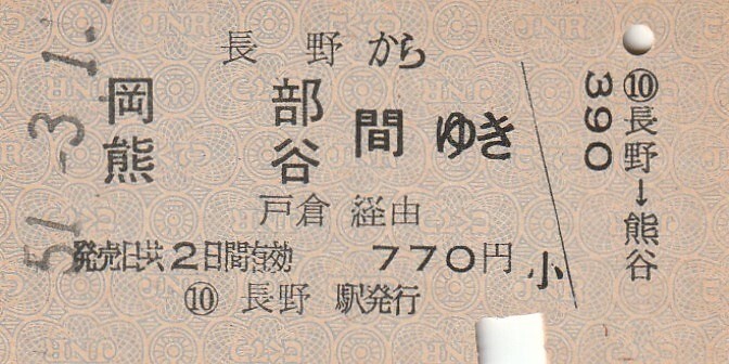 Yahoo!オークション - P609.信越本線 長野から岡部 熊谷 間ゆき 戸倉経...